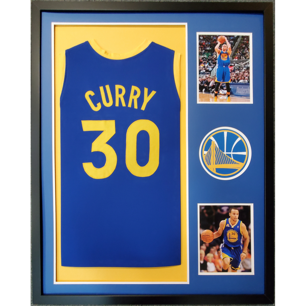Steph Curry 34x42 Custom Framed Jersey Display | Pristine Auction