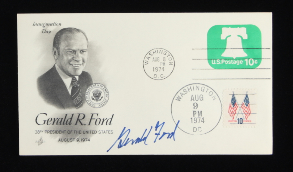 Gerald R. Ford Signed 1974 FDC Envelope (JSA COA) | Pristine Auction