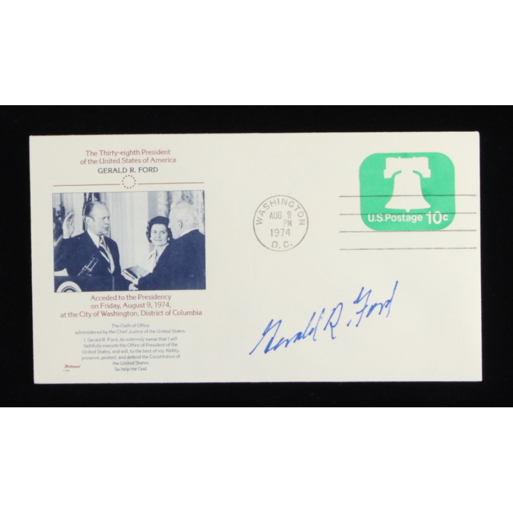 Gerald R. Ford Signed 1974 FDC Envelope (JSA) | Pristine Auction
