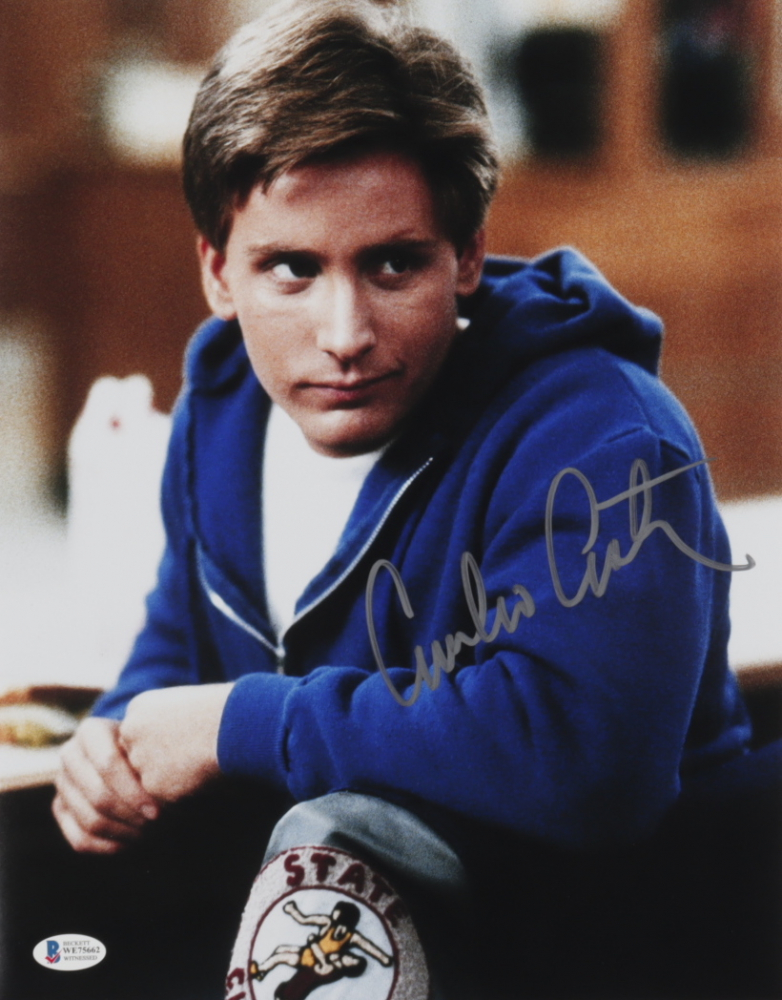Emilio Estevez Signed The Breakfast Club 11x14 Photo Beckett Pristine Auction