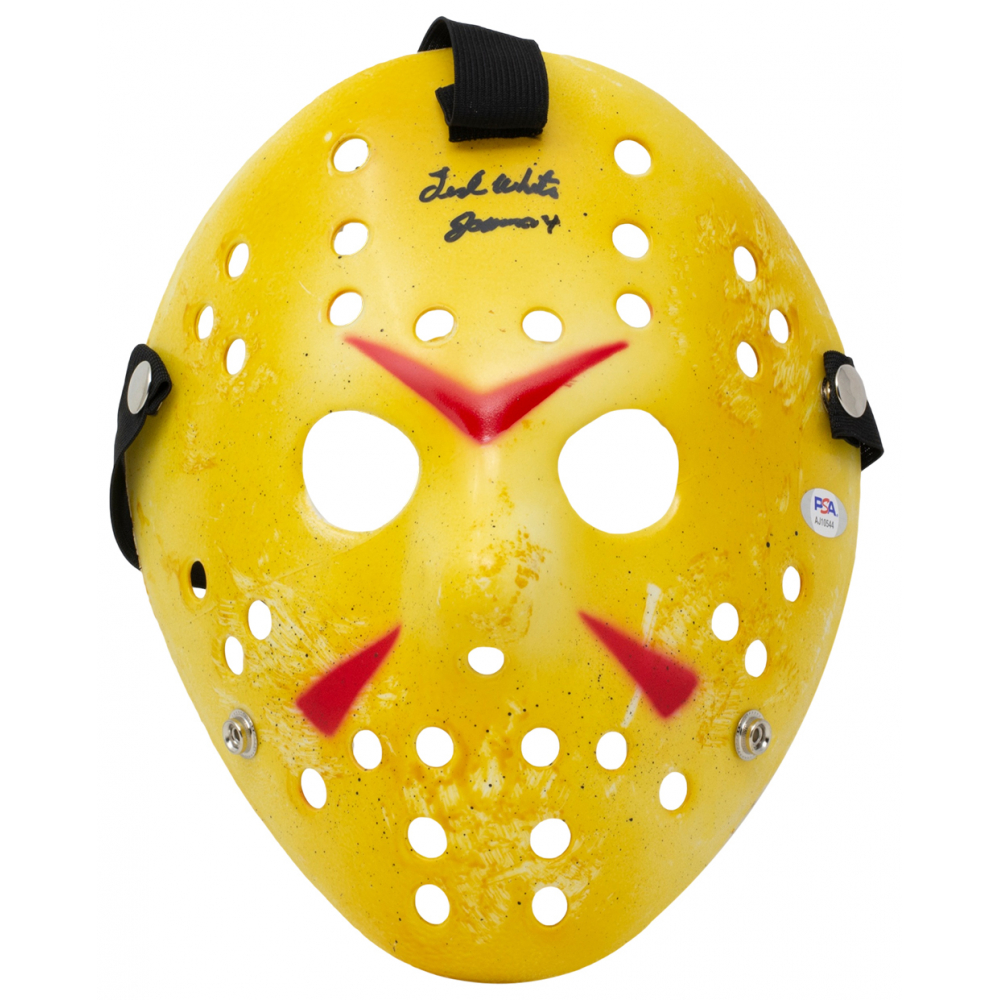 Ted White Signed Jason "Friday the 13th" Hockey Mask Inscribed "Jason 4 ...