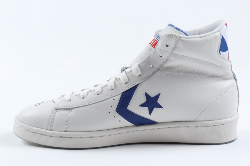 Julius "Dr. J" Erving Signed Converse All-Star Leather Basketball Shoe ...