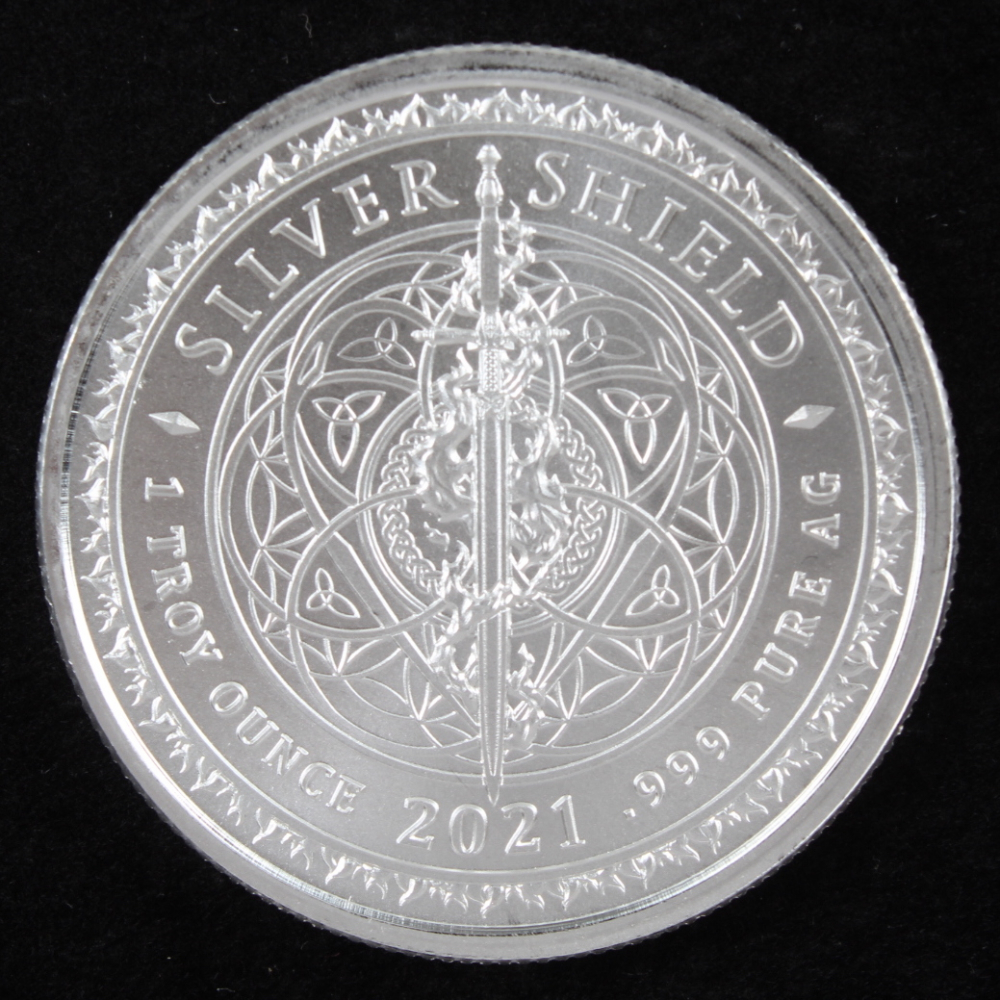 1 Troy oz .999 2021 Liberty or Death Silver Shield Bullion Round ...