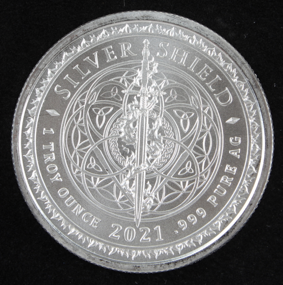 1 Troy oz .999 2021 Liberty or Death Silver Shield Bullion Round ...