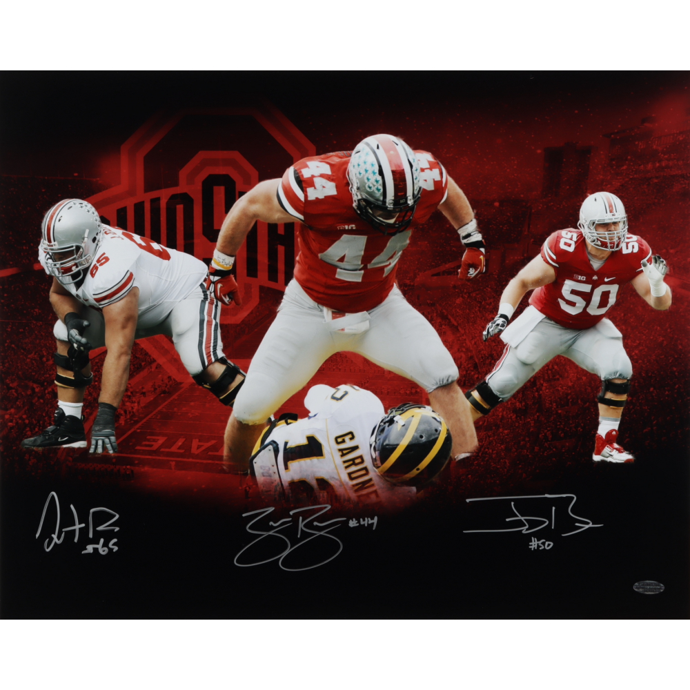 Zach Boren, Justin Boren, & Jacoby Boren Signed Ohio State Buckeyes ...