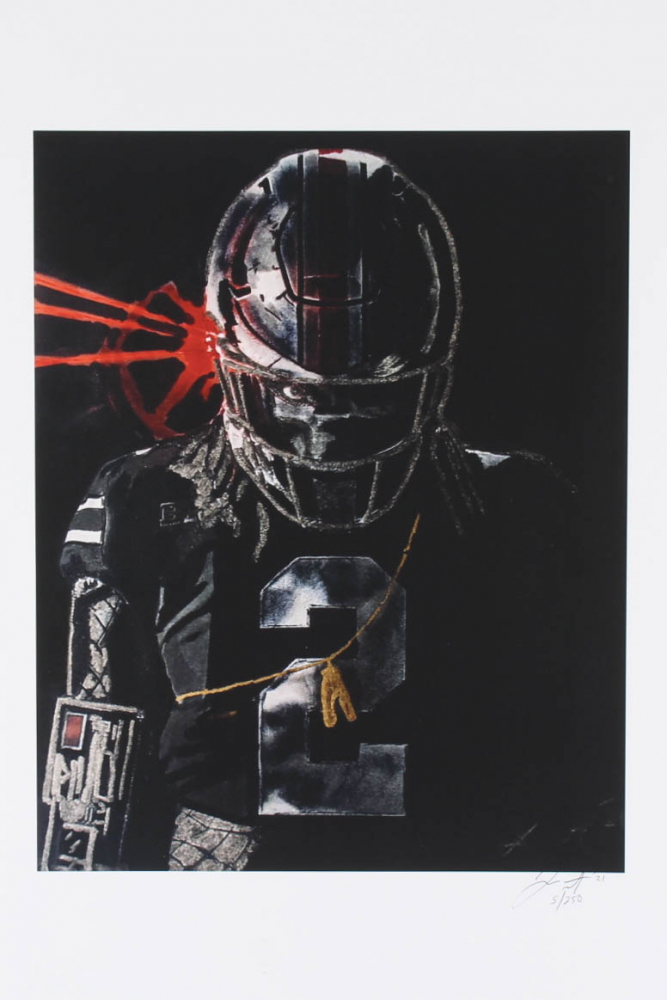 Chase Young - Ohio State - Joshua Barton 12x18 Signed Limited Edition ...