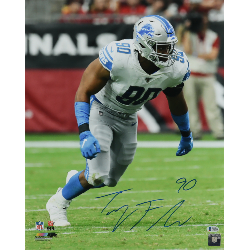 Trey Flowers Signed Lions 16x20 Photo (Beckett) | Pristine Auction