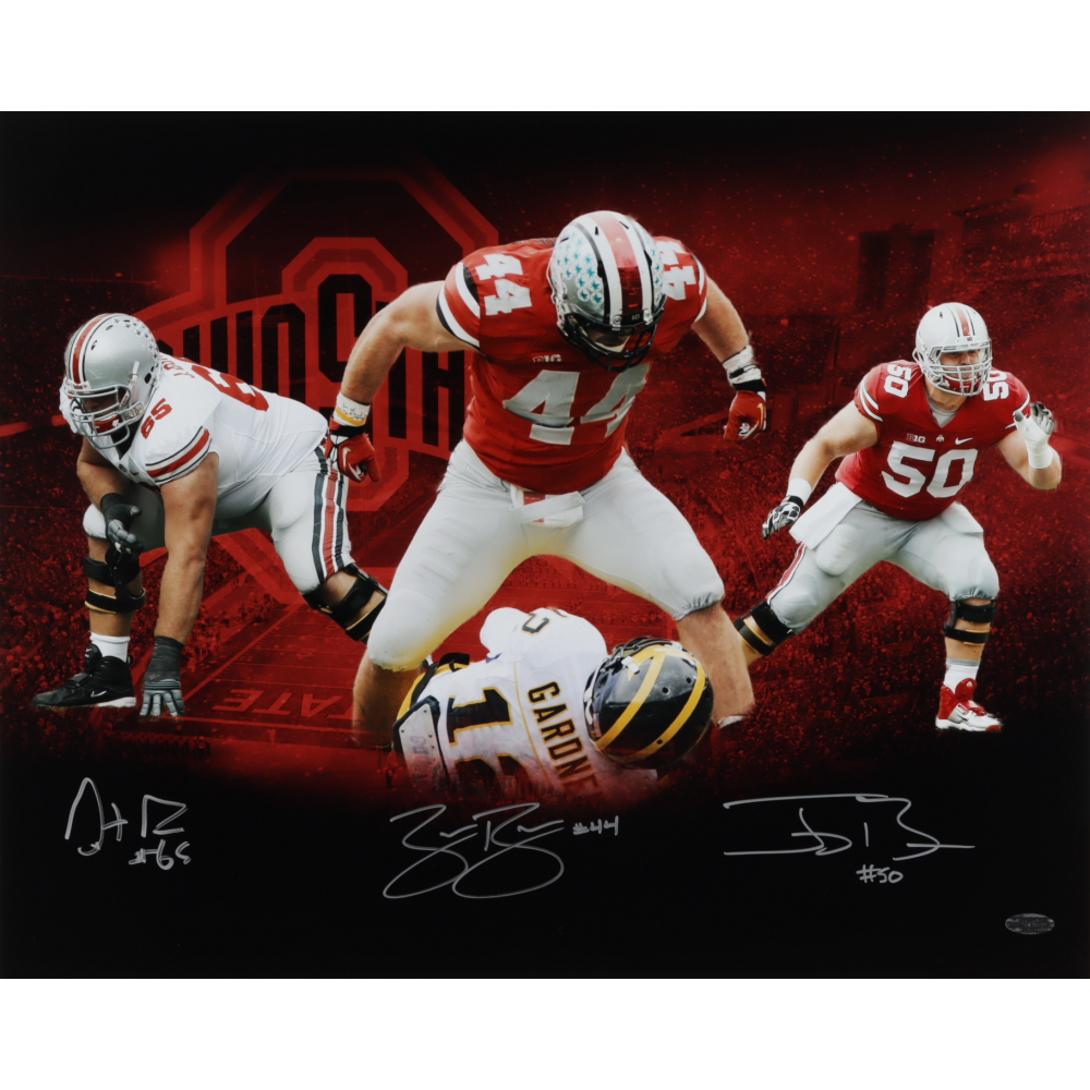 Zach Boren, Justin Boren, & Jacoby Boren Signed Ohio State Buckeyes ...
