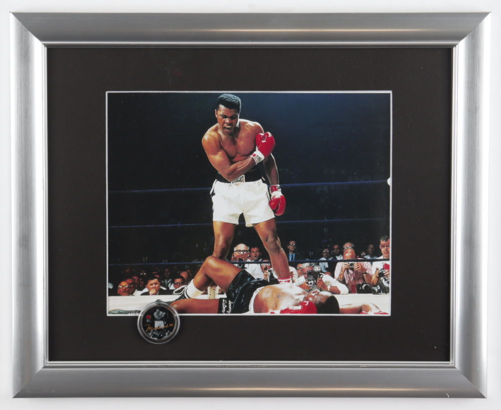 Muhammad Ali 13x16 Custom Framed Photo Display with Half Dollar ...