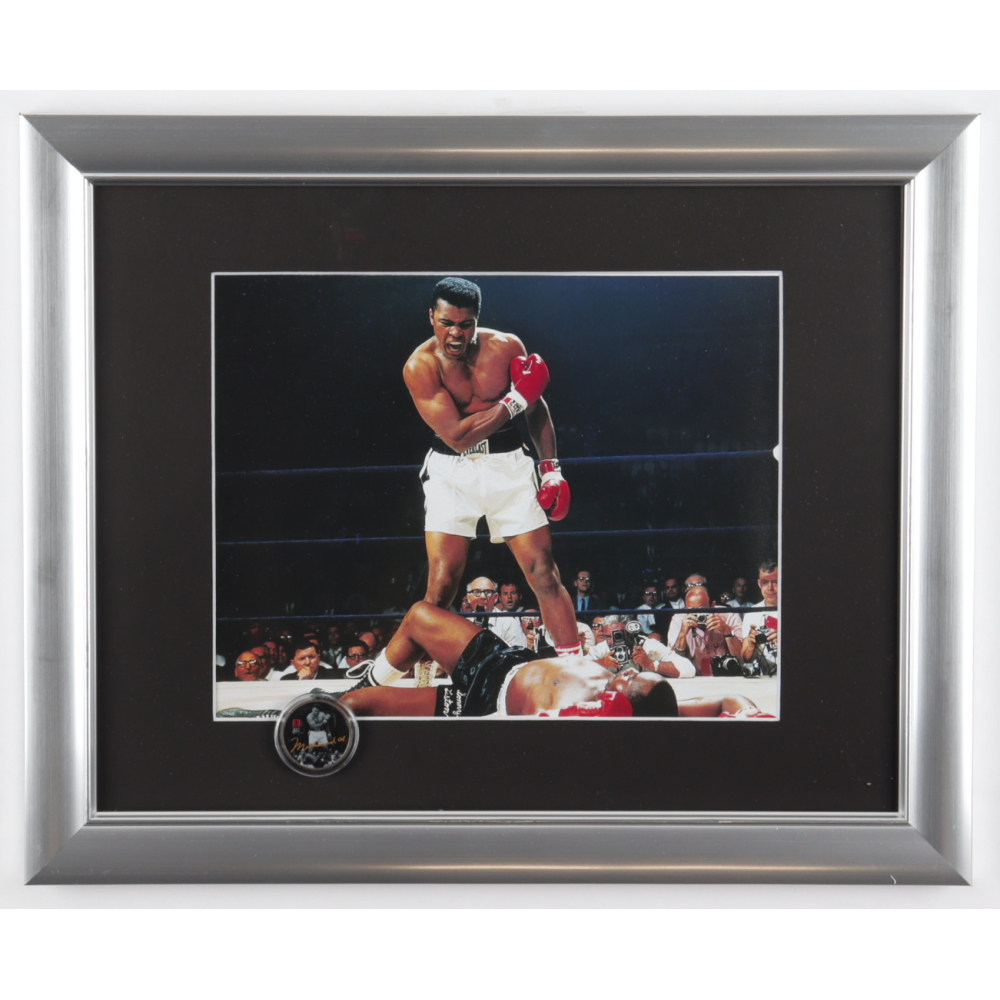Muhammad Ali 13x16 Custom Framed Photo Display with Half Dollar ...