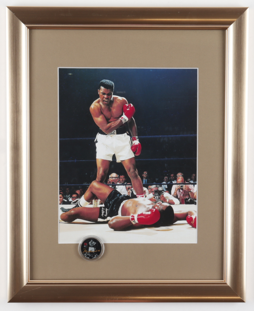 Muhammad Ali 13x16 Custom Framed Photo Display with Half Dollar ...