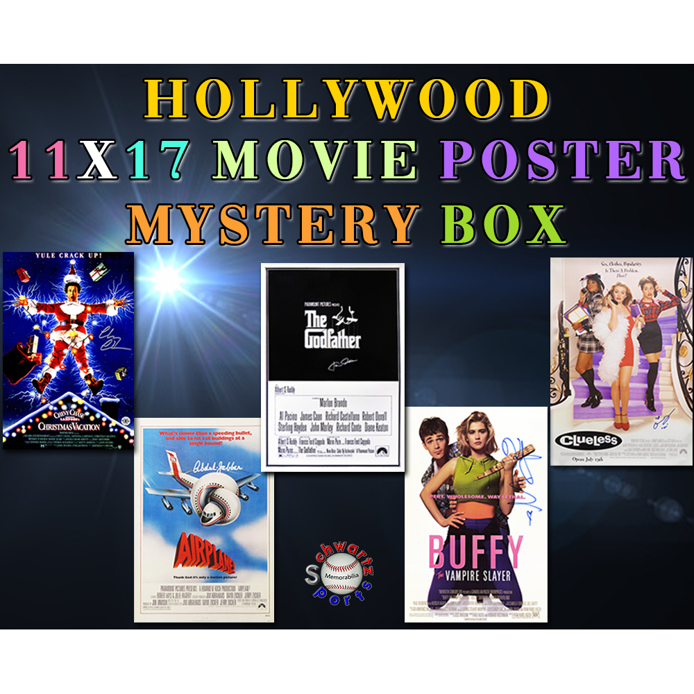 Schwartz Sports Hollywood Classic Movies Signed 11x17 Movie Posters