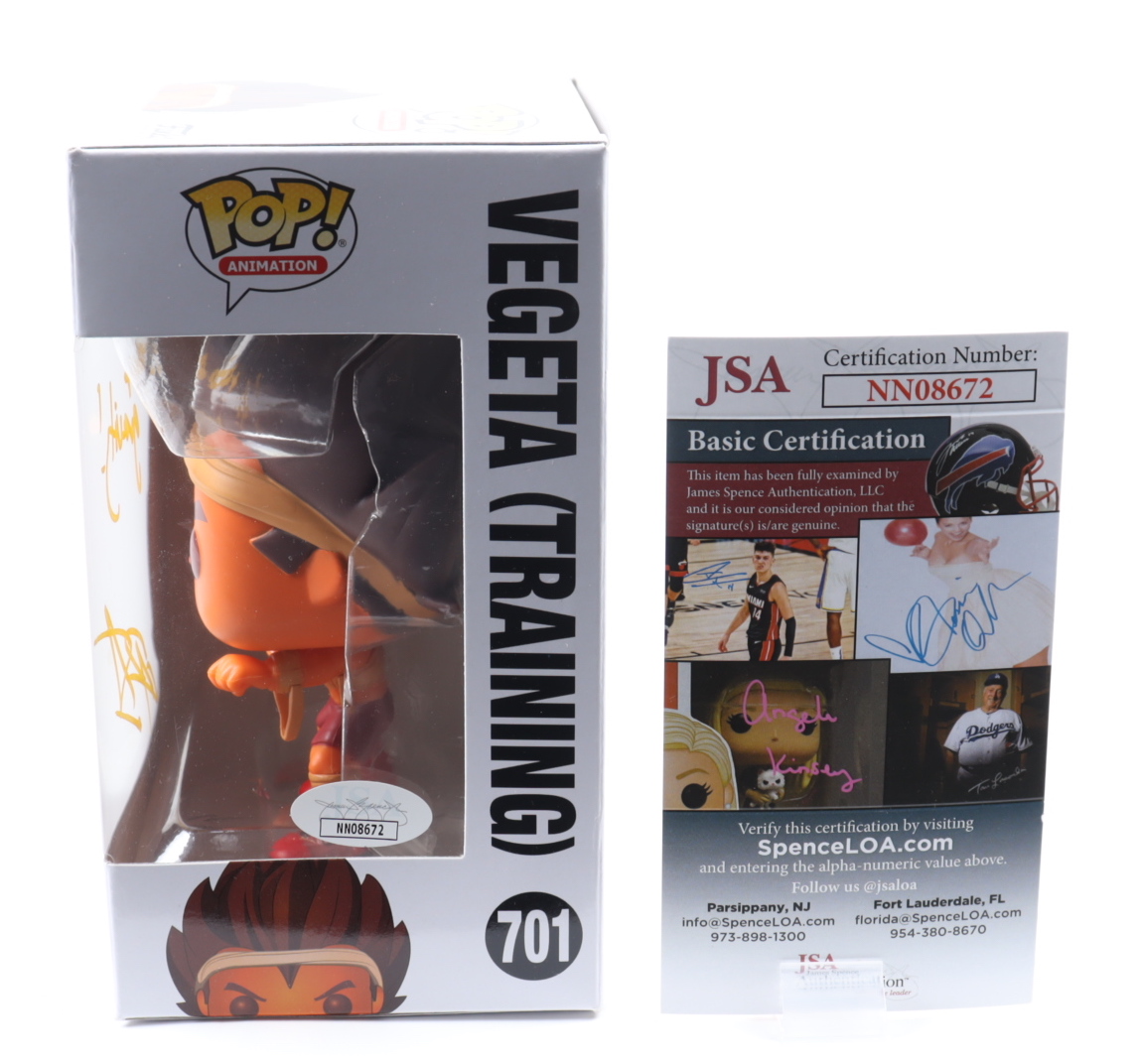 Christopher Sabat Signed "Dragon Ball Z" #701 Vegeta (Training) Funko ...