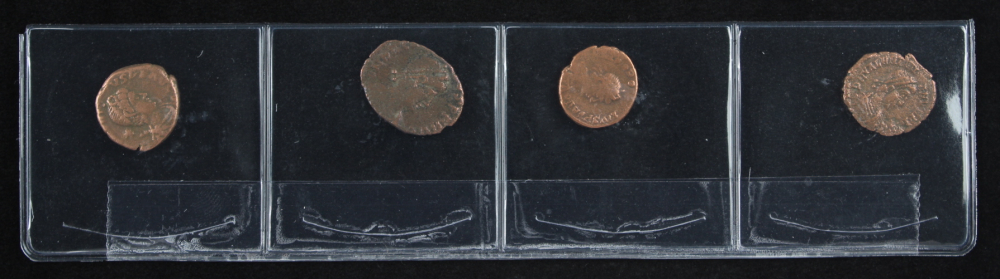 Fall of Rome Ancient Roman Bronze Coin Set of (4) Coins with Original ...