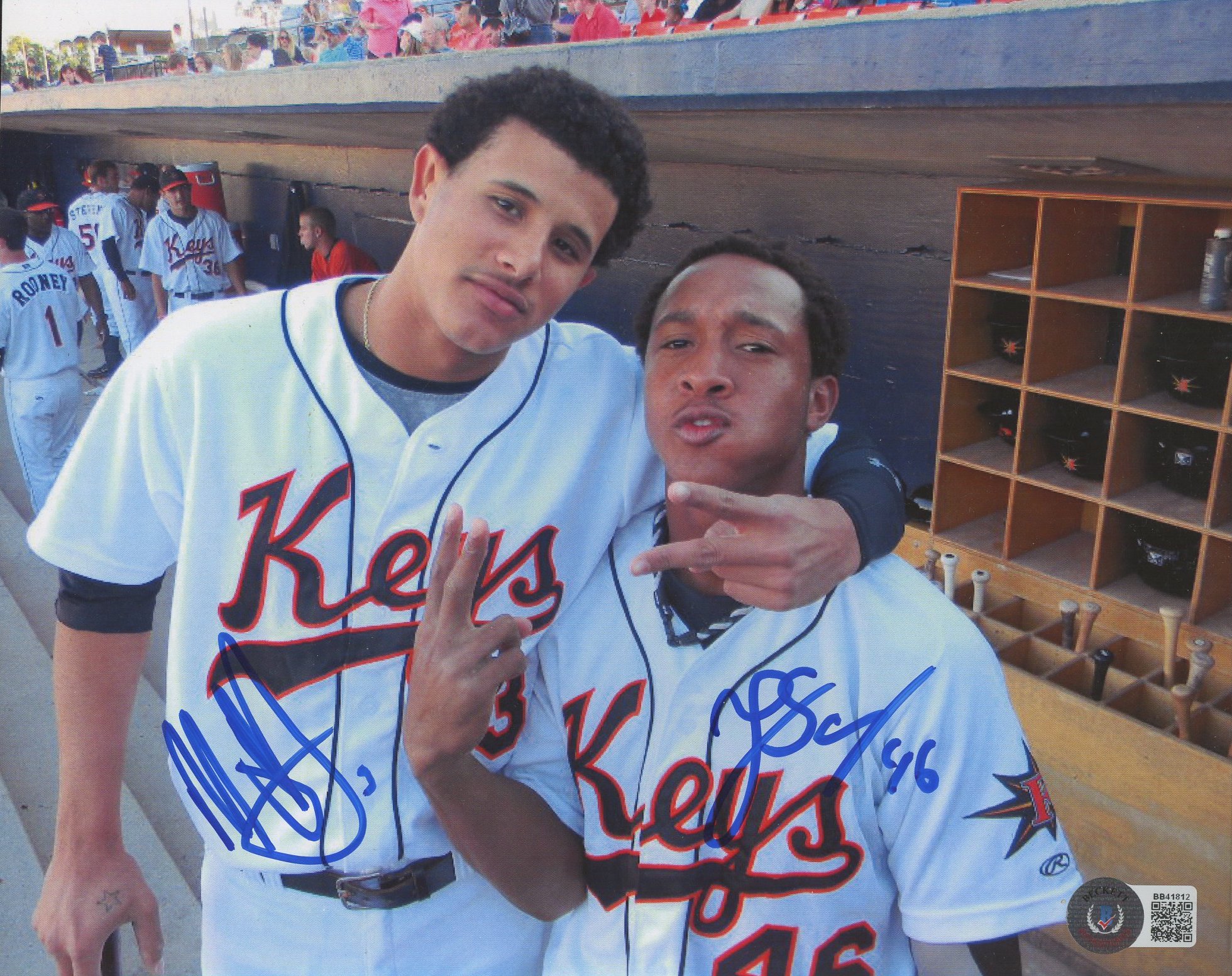 Manny Machado & Jonathan Schoop Signed Keys 8x10 Photo (Beckett ...