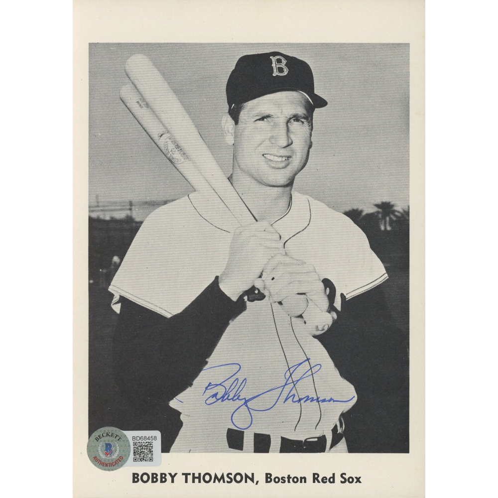 Bobby Thomson Signed 5x7 Photo (Beckett) | Pristine Auction