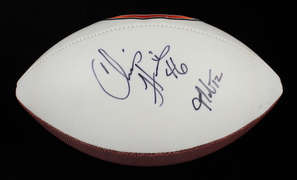 Chris Harris & Josh McCown Signed Bears Logo Football (JSA) (See ...