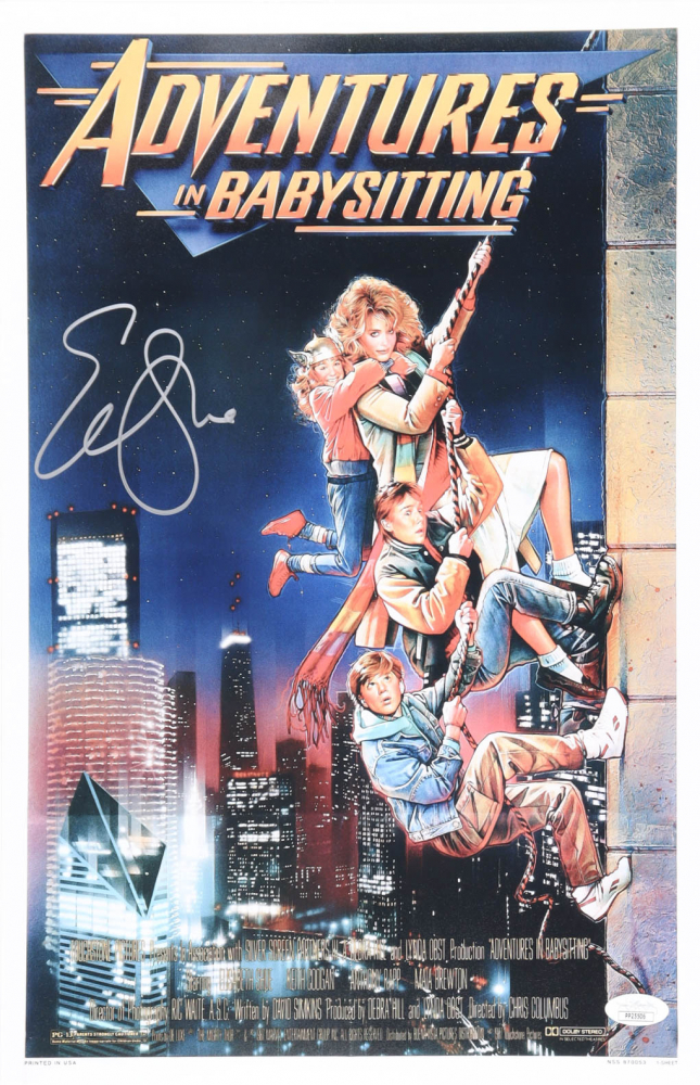 Elisabeth Shue Signed "Adventures in Babysitting" 11x17 Movie Poster ...