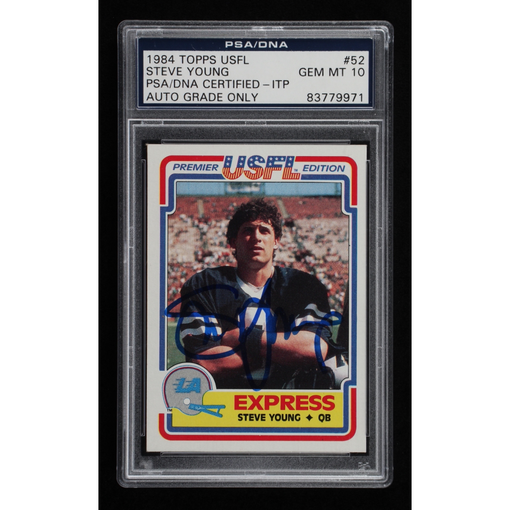 Steve Young Signed 1984 Topps USFL #52 XRC (PSA) | Pristine Auction