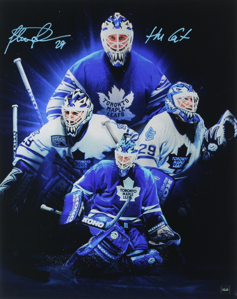 Felix Potvin Signed Maple Leafs 16x20 Photo Inscribed "The Cat" (COJO ...
