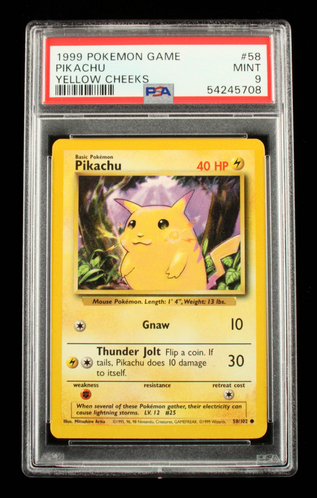 Pikachu 1999 Pokemon Base #58 (PSA 9) | Pristine Auction