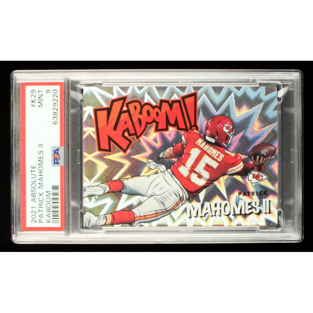 Patrick Mahomes II 2021 Absolute Kaboom #29 (PSA 9) | Pristine Auction