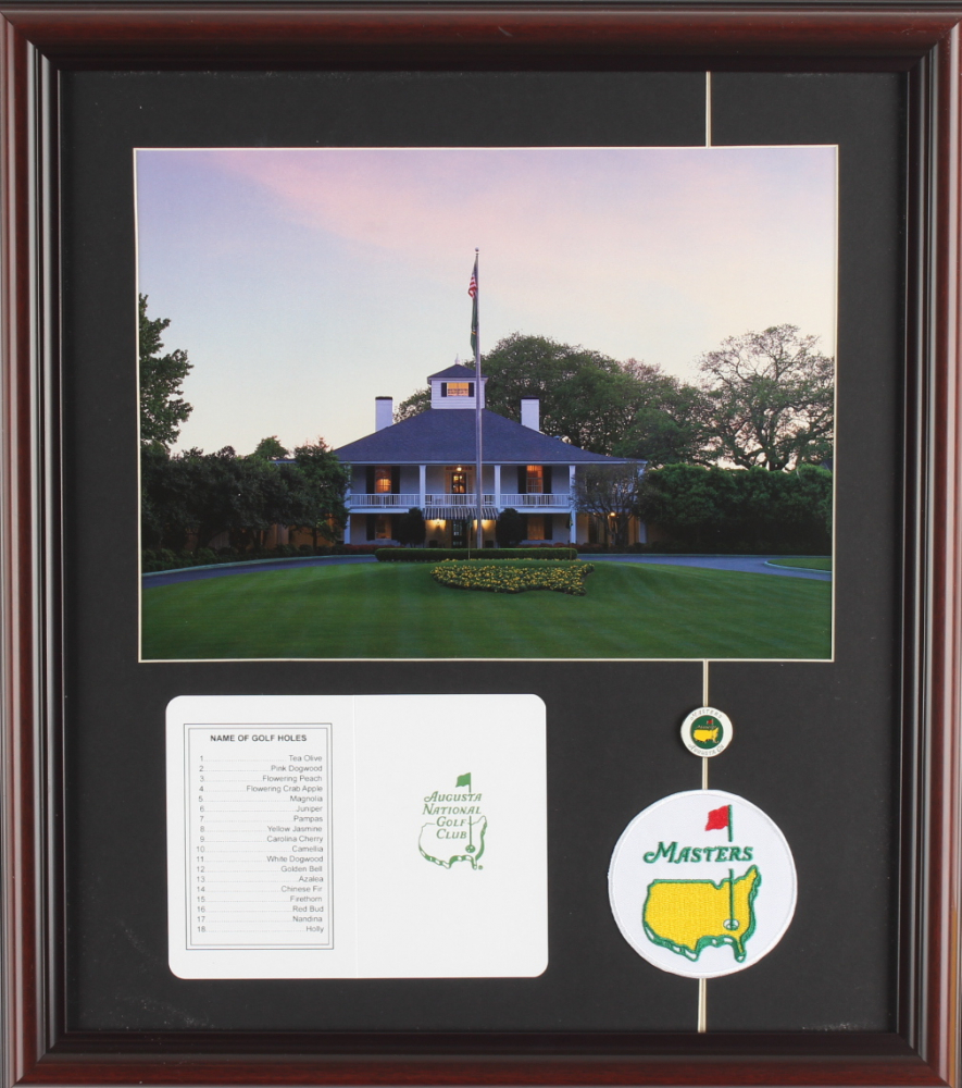Masters Tournament Custom Framed 15x21 Official Augusta National ...
