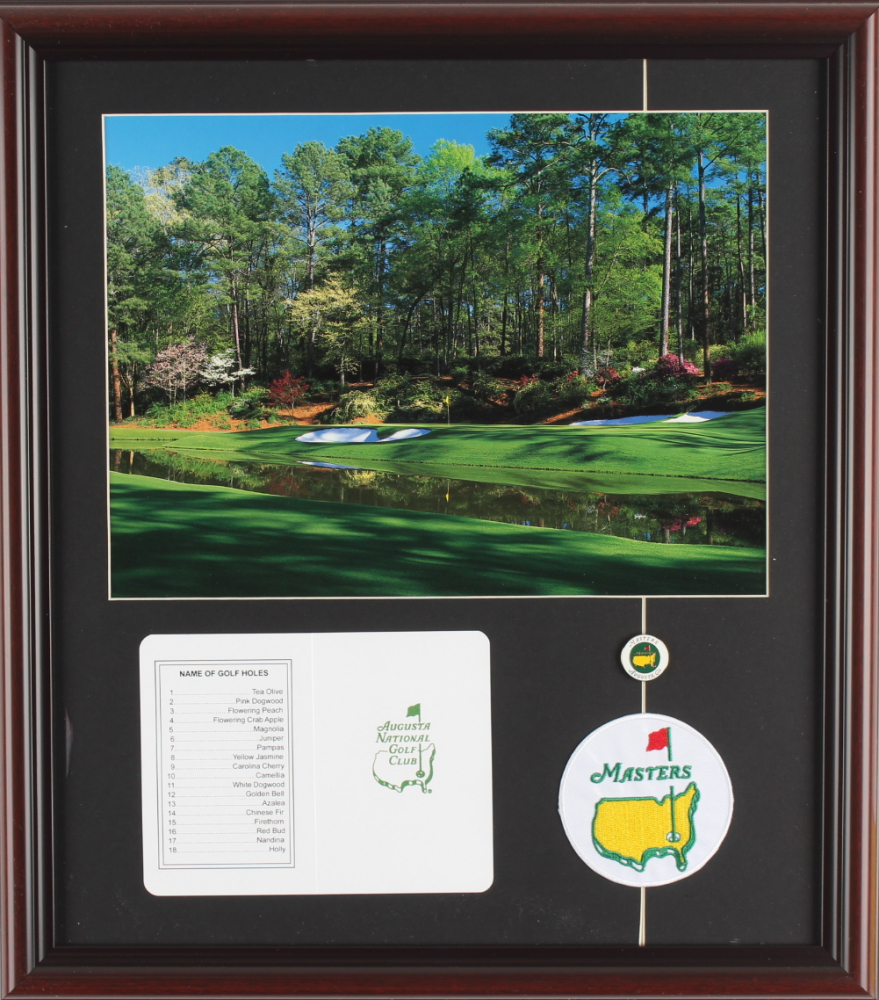 Masters Tournament Custom Framed 15x21 Augusta National Scorecard ...