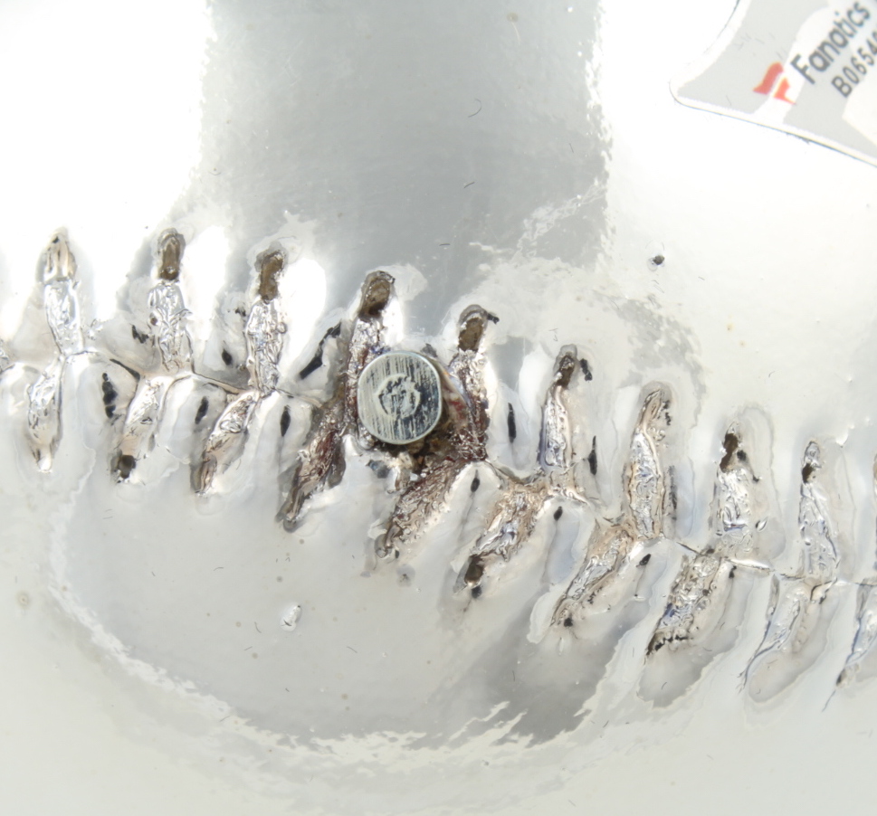 Cal Ripken Jr. Signed Hall of Fame Logo Metallic Baseball (MLB ...