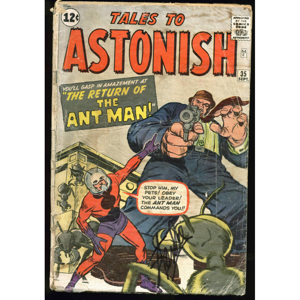 Stan Lee Signed 1962 "Tales to Astonish" Issue #35 Marvel Comic Book ...