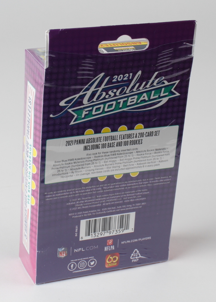 2021 Panini Absolute Football Hanger Box with (50) Cards | Pristine Auction