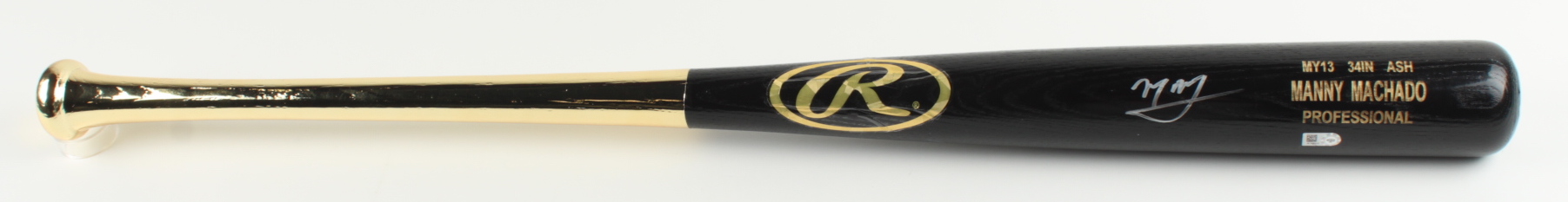 Manny Machado Signed Rawlings Player Model Chrome Handled Baseball Bat ...