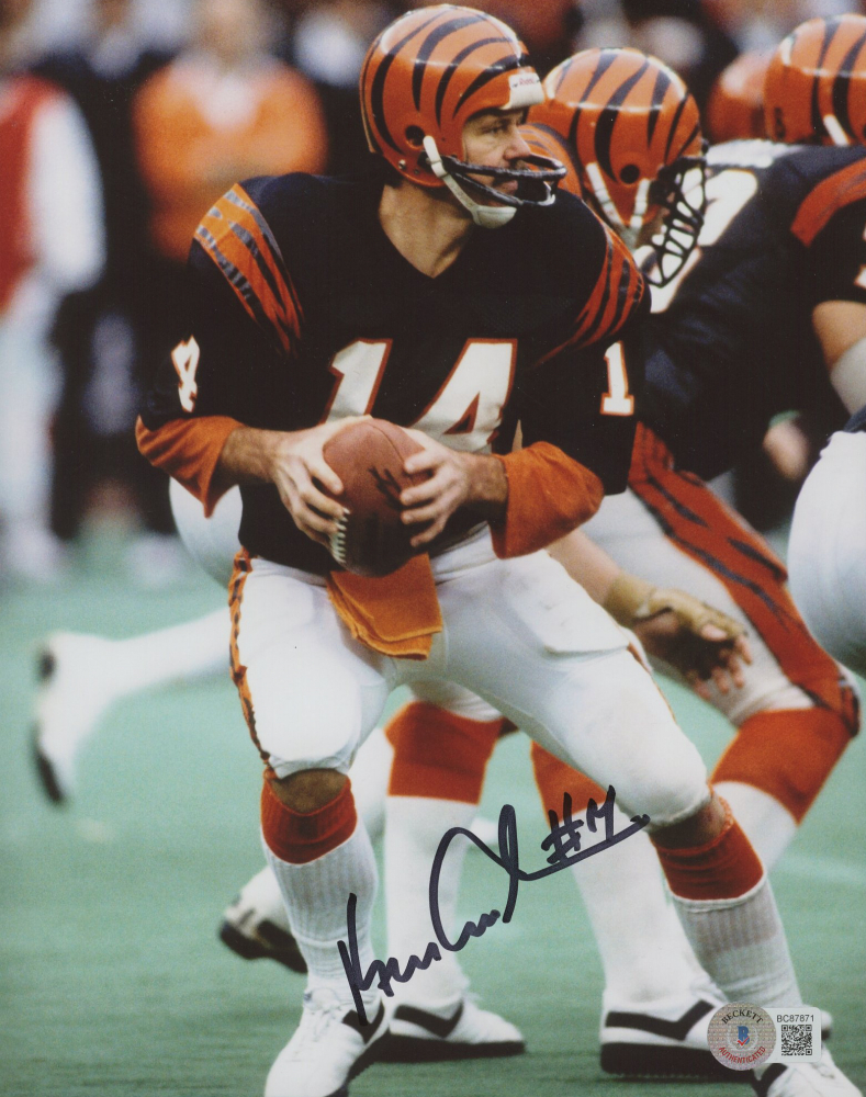Ken Anderson Signed Bengals 8x10 Photo (Beckett) | Pristine Auction