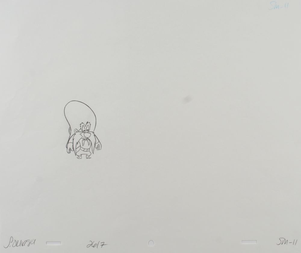 Warner Bros. "Looney Tunes" Yosemite Sam 11x12 Original Production ...