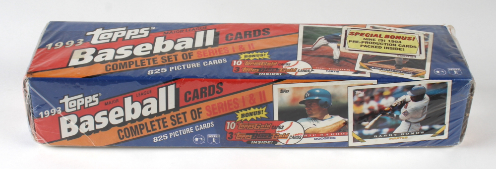 1993 Topps Baseball Complete Set of (825) Cards with Derek Jeter #98 RC ...