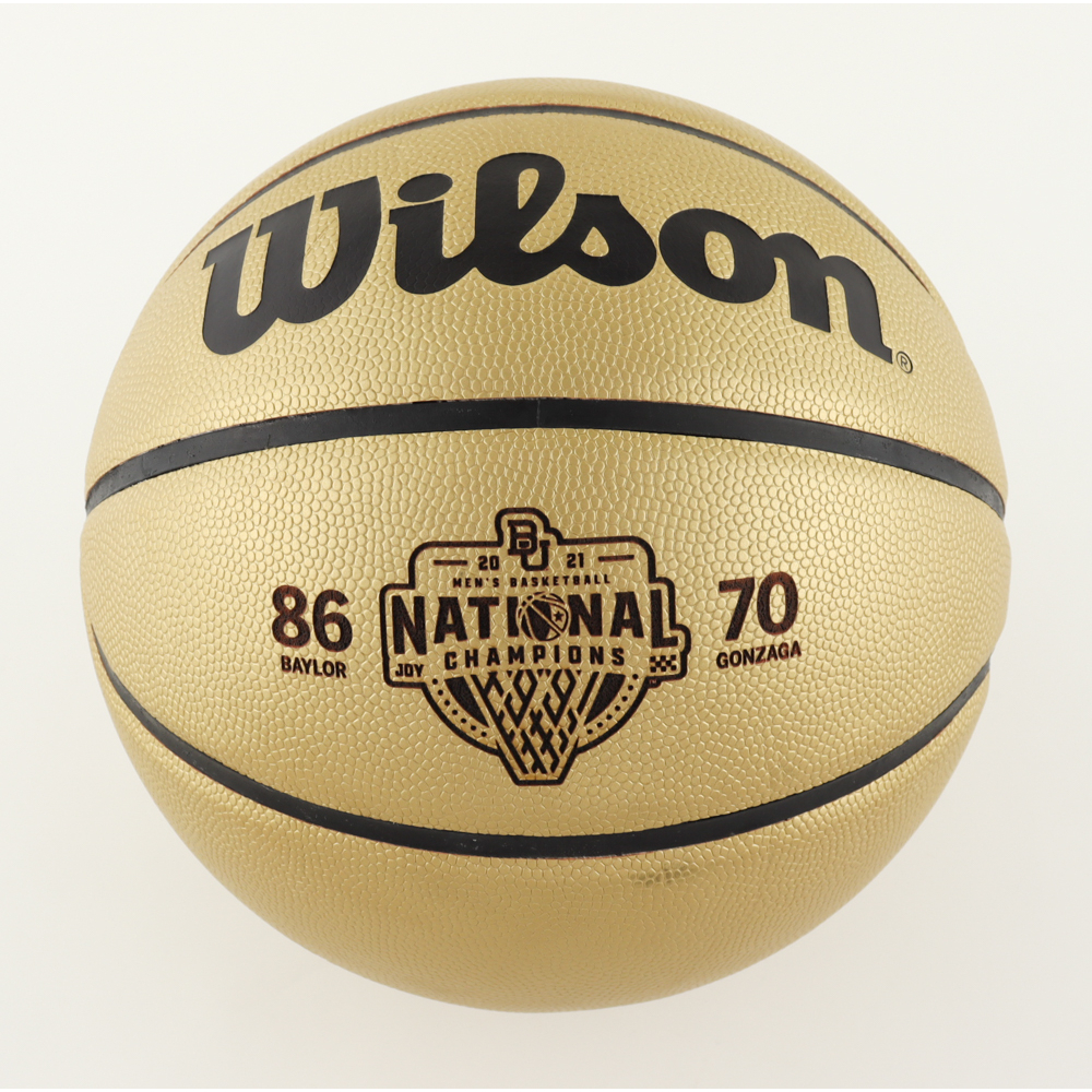 Baylor Bears Commemorative 2021 National Champions Gold Basketball ...