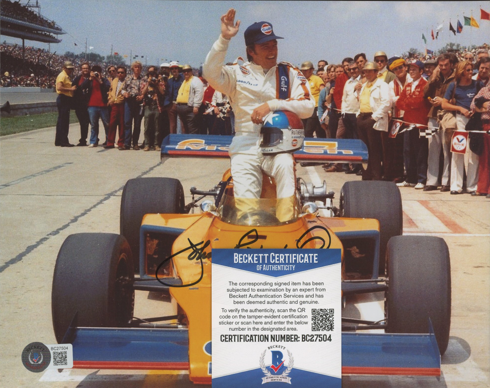 Johnny Rutherford Signed 8x10 Photo (Beckett) | Pristine Auction