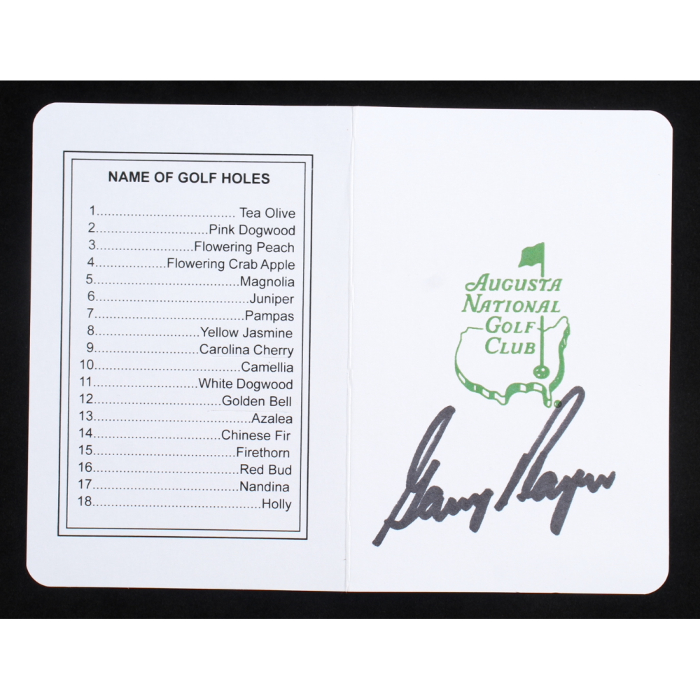 Gary Player Signed Augusta National Golf Club Scorecard (JSA ...