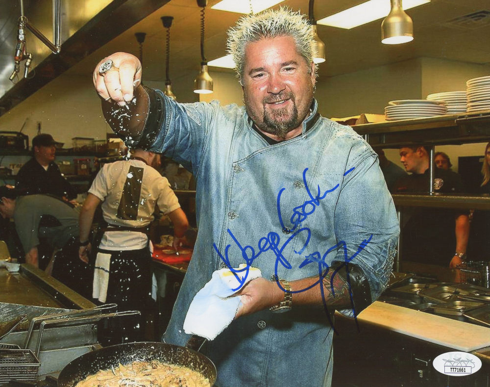 Guy Fieri Signed "Diners, Drive-Ins and Dives" 8x10 Photo Inscribed ...