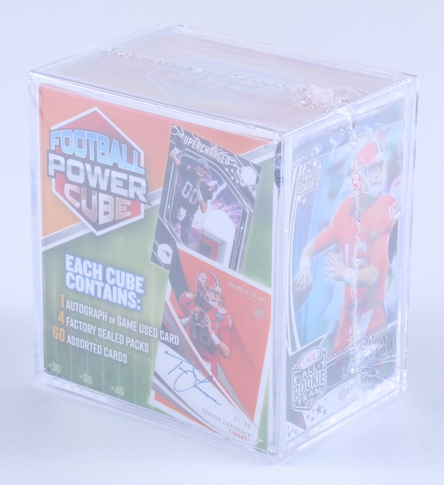 Football Mystery Power Cube with (60) Cards | Pristine Auction