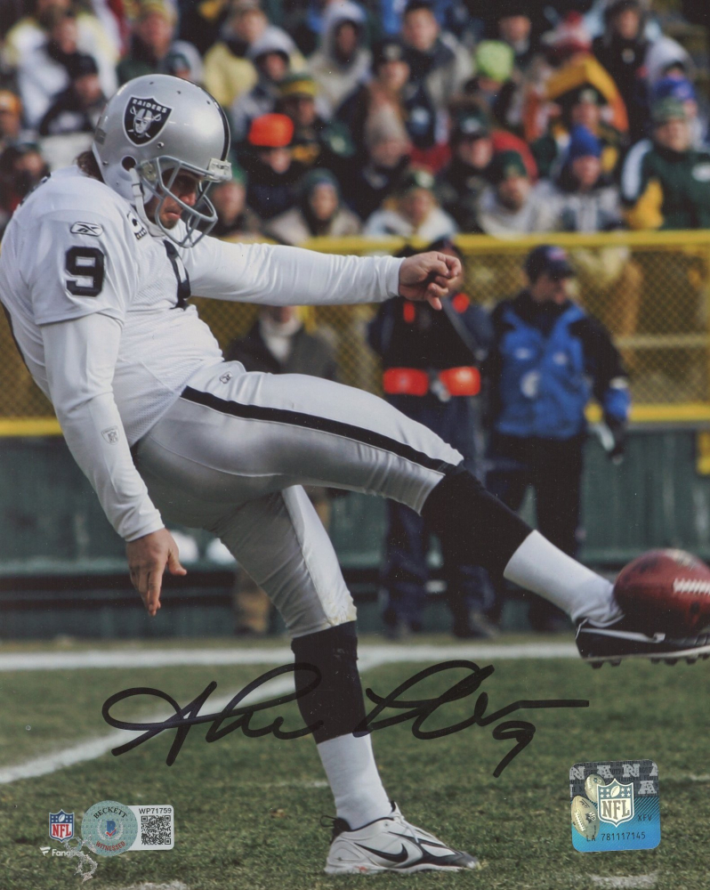 Shane Lechler Signed Raiders 8x10 Photo (Beckett) | Pristine Auction