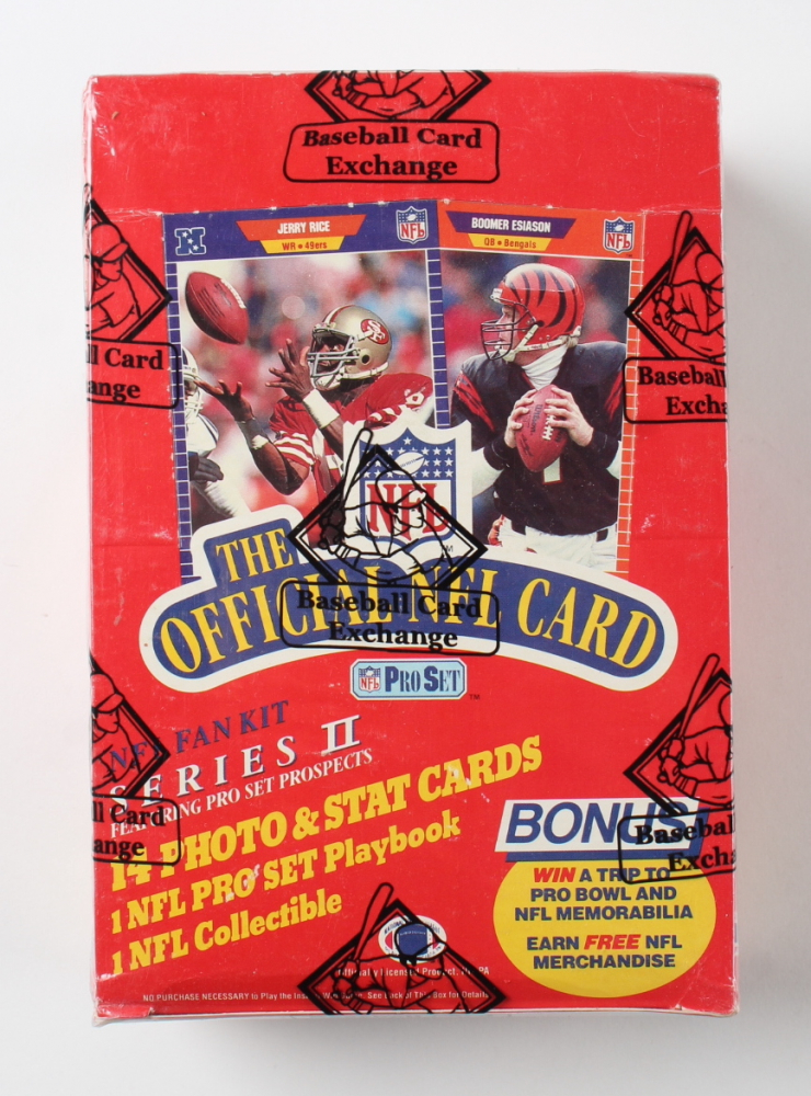 1989 Pro Set Series 2 Football Wax Box with (36) Packs | Barnebys