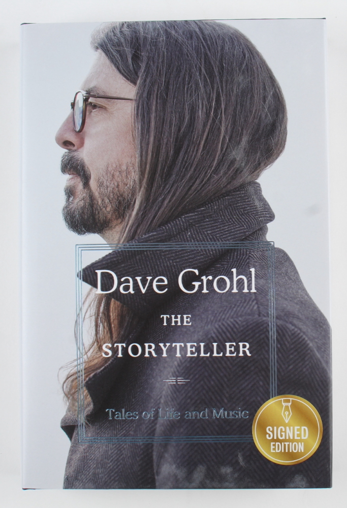 Dave Grohl Signed "The Storyteller: Tales of Life and Music" Hardcover ...