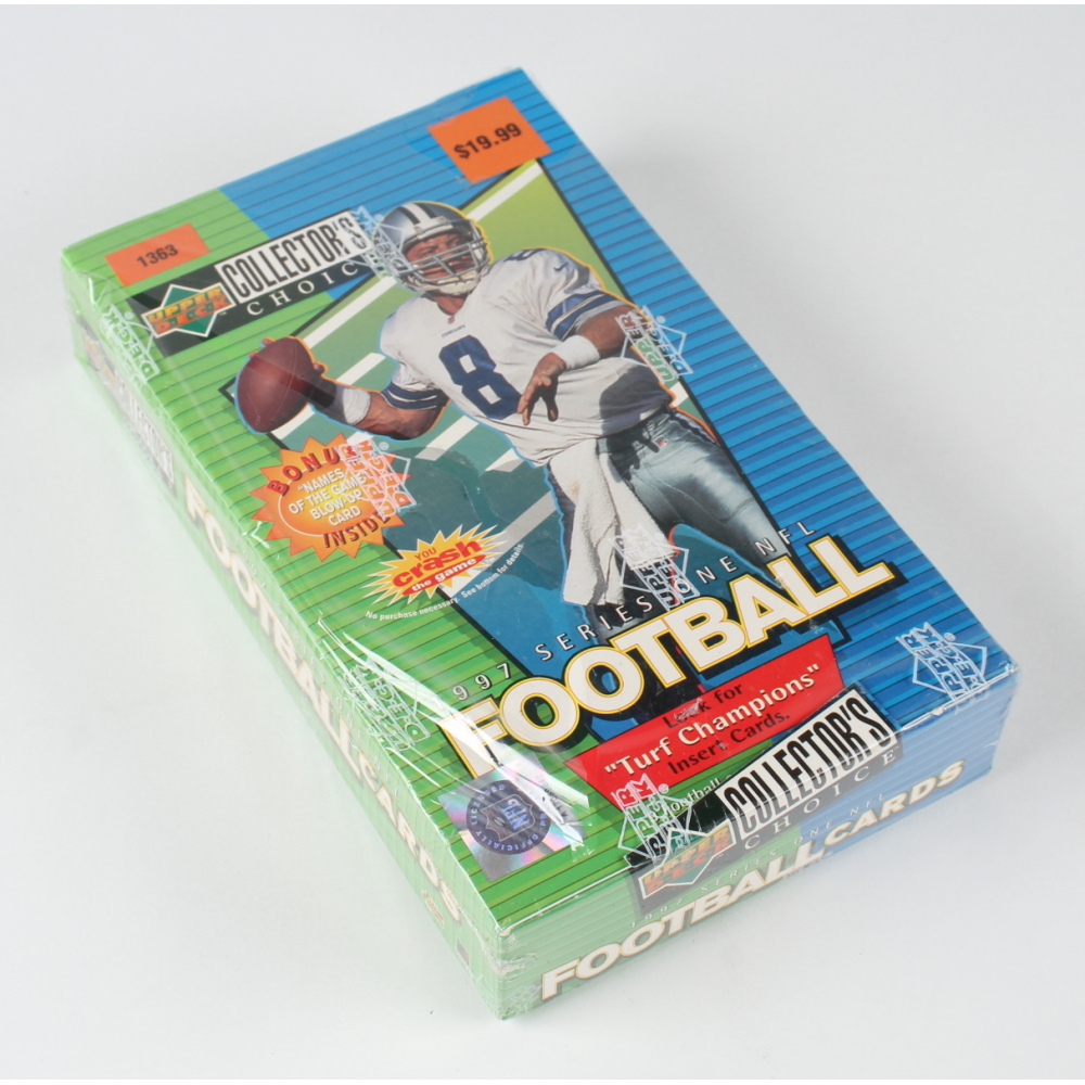 1997 Upper Deck Collector's Choice Series One NFL Football Box with (24 ...