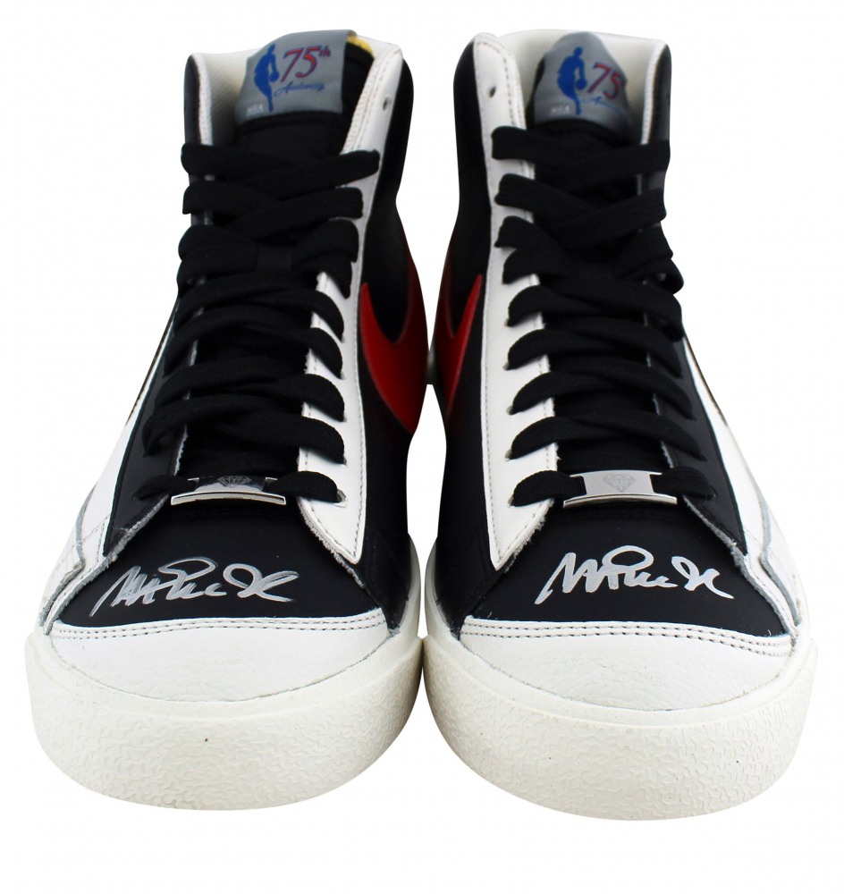 Magic Johnson Signed Nike NBA 75 Blazer Mid '77 EMB Shoes (Beckett ...
