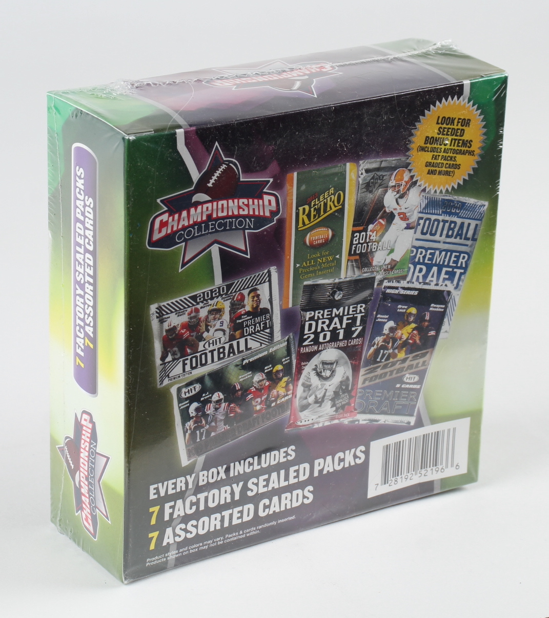 2021 Championship Collection Football Mega Box with (7) Packs ...