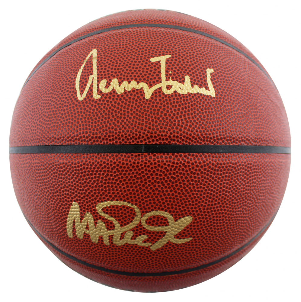 Magic Johnson & Jerry West Signed NBA Basketball (Johnson) | Pristine ...