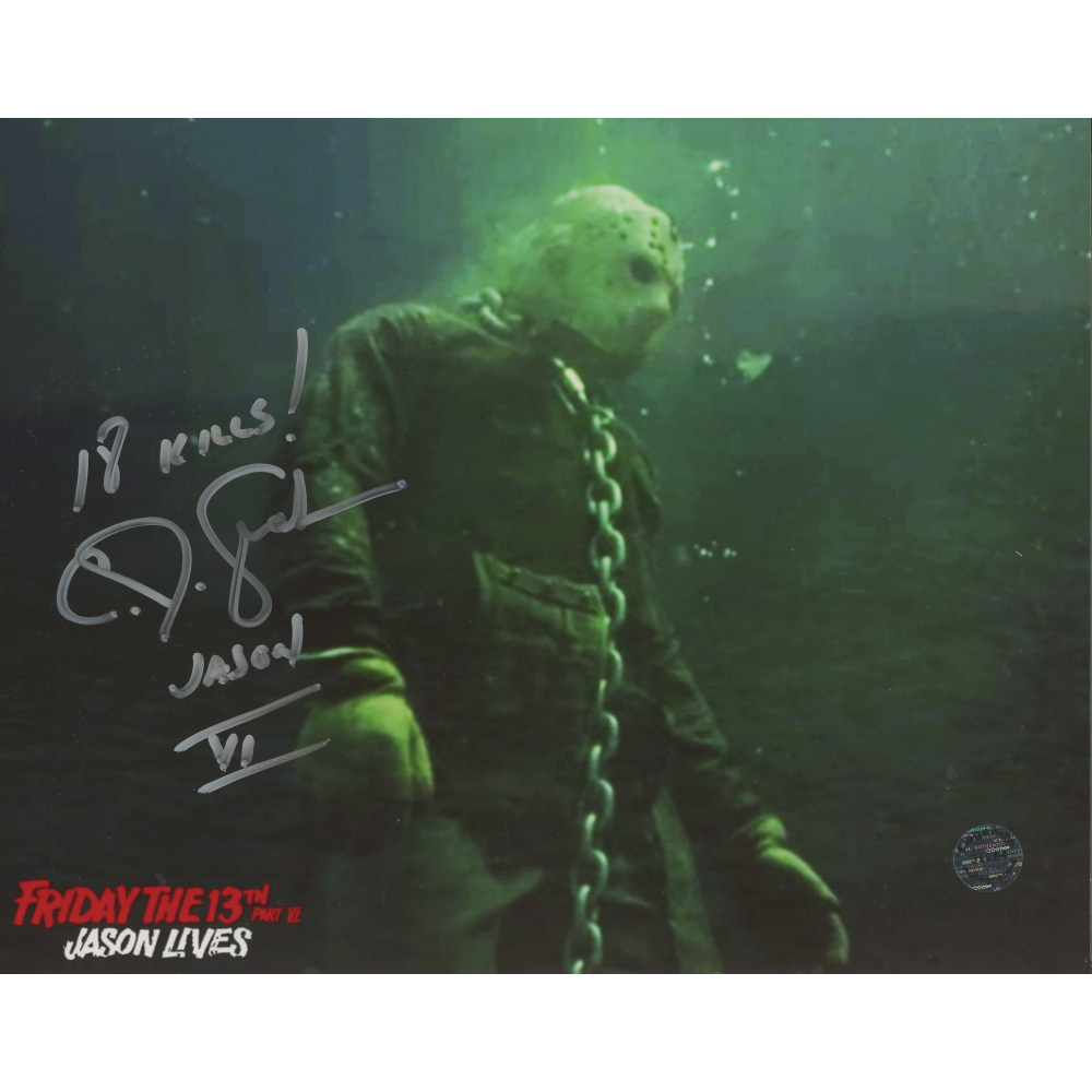 C. J. Graham Signed "Friday the 13th Part VI: Jason Lives" 8x10 Photo ...