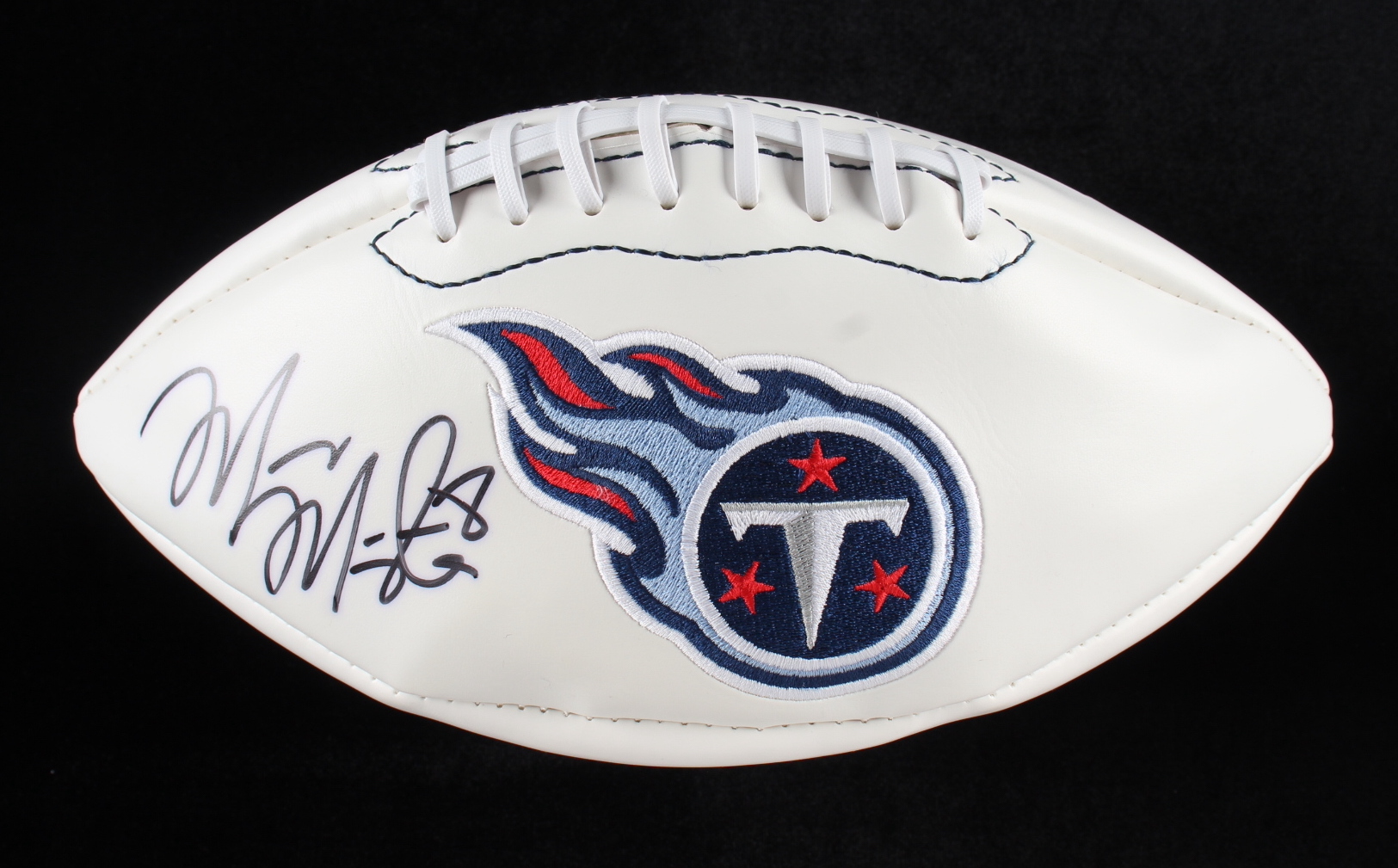 Marcus Mariota Signed Titans Logo Football (JSA & Mariota) (See ...