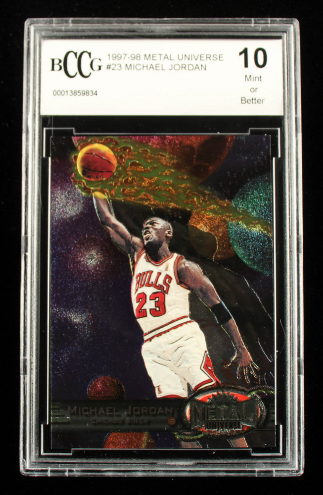 Michael Jordan 1997-98 Metal Universe #23 (BCCG 10) | Pristine Auction